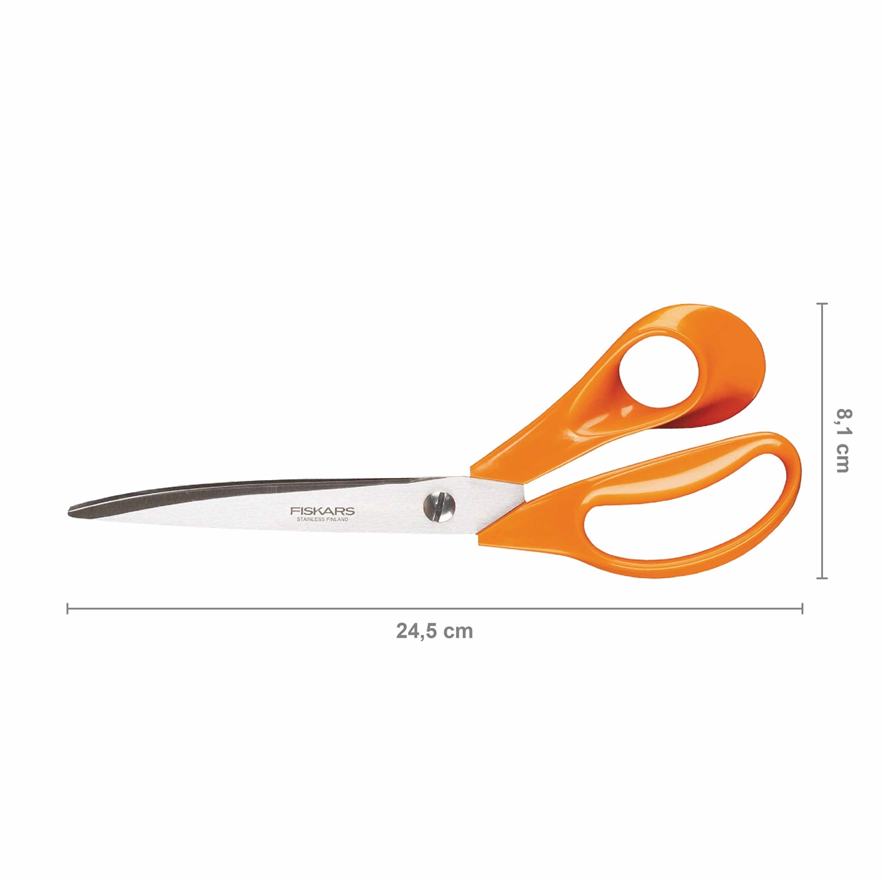 SCI – FISKARS: F002 CLASSIC Orange Universal Scissors (R/H) – 25 cm ...