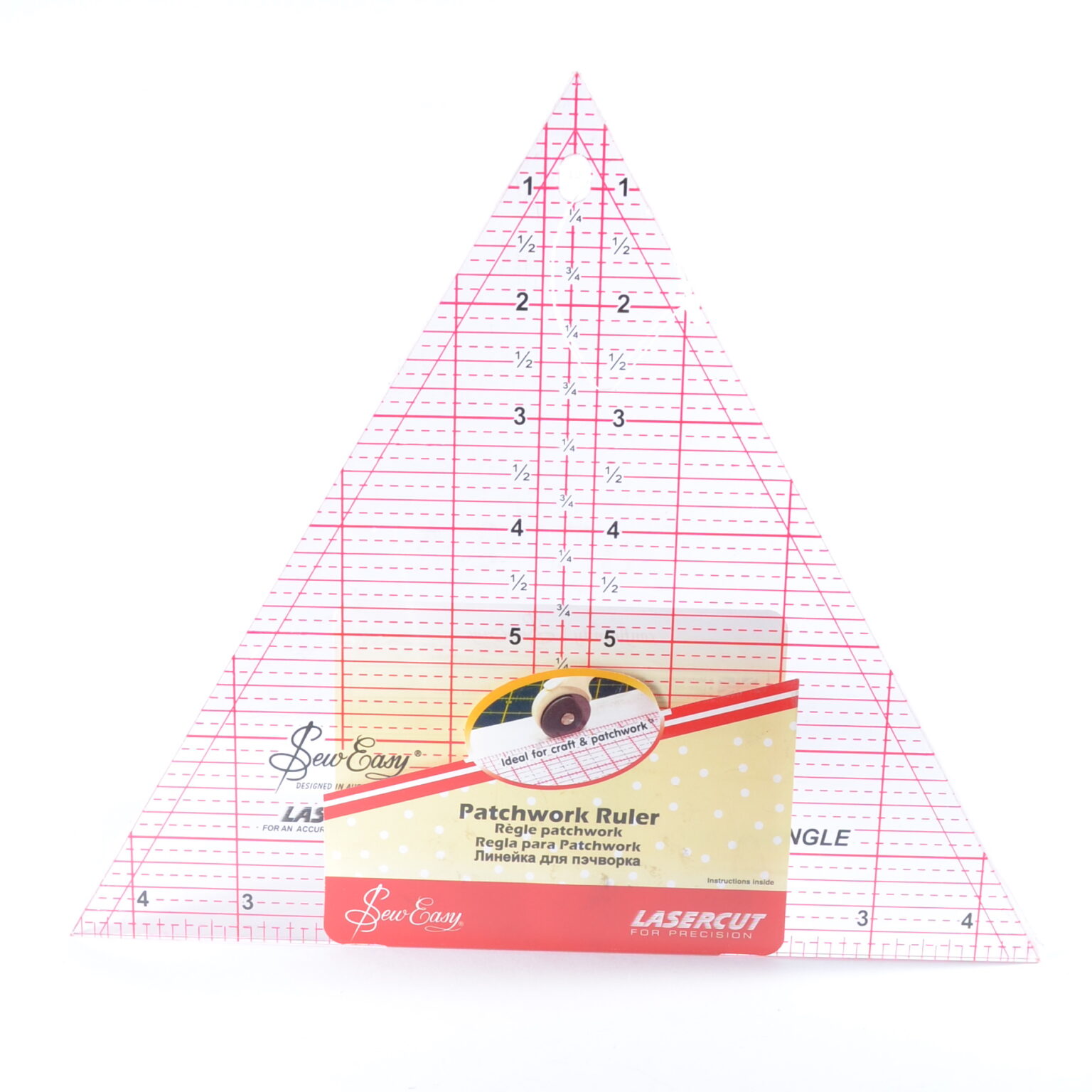 RUL – SEW EASY: M900 – 60º Triangular Ruler – 8 inches – Quilt Worx Studio